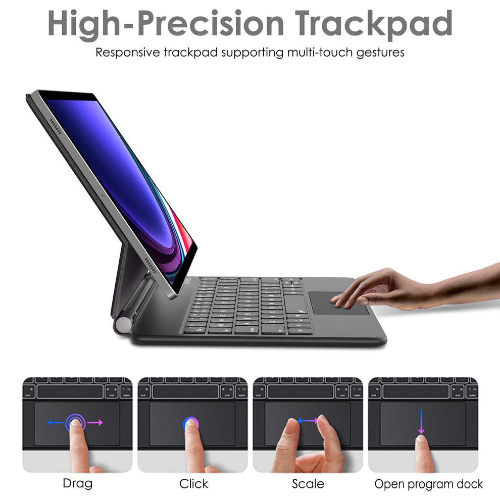 TECHGEAR Magic Keyboard for Samsung Galaxy Tab S11 / S10 FE / S10 Lite ...