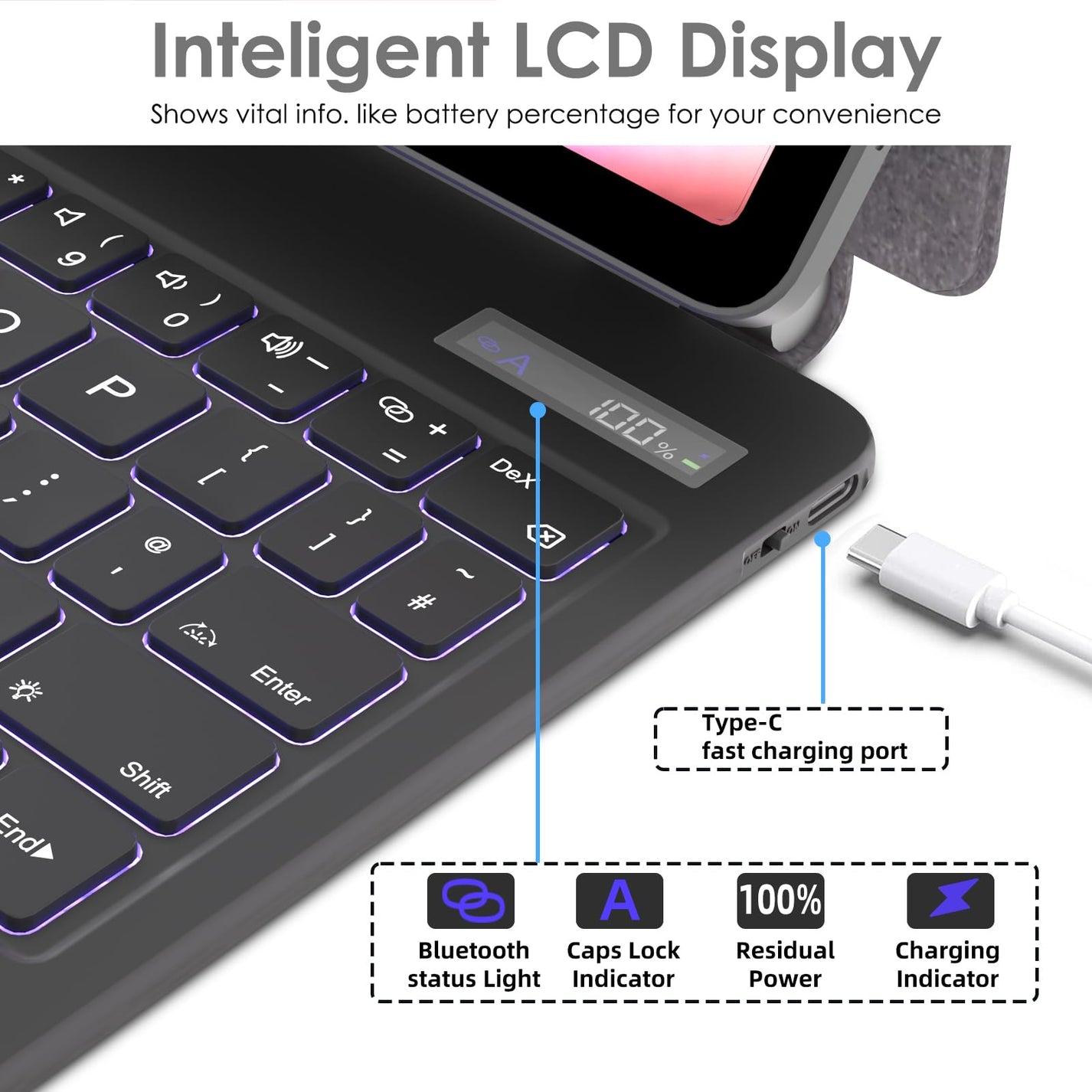 TECHGEAR Magic Keyboard for Samsung Galaxy Tab S11 / S10 FE / S10 Lite ...